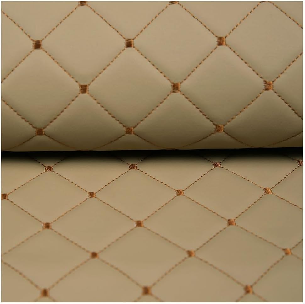 Amazon.com: Faux Leather Quilted Faux Leather Diamond Fluted Car ...