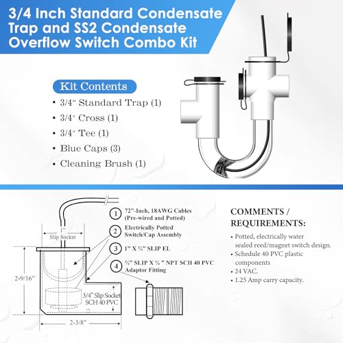 Snapklik.com : Gulfmew 3/4 Inch Standard Condensate Trap