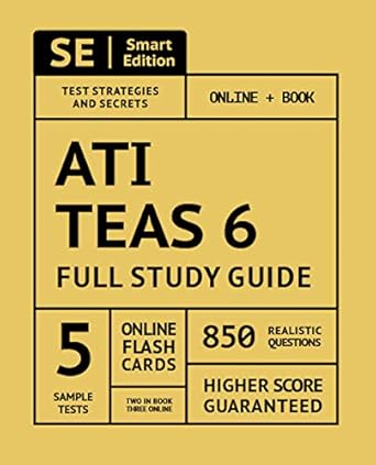 ATI TEAS 6 Full Study Guide: TEAS 6 Study... by Edition, Smart