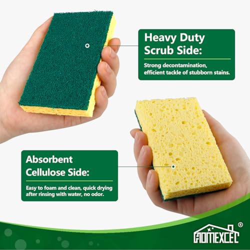 Snapklik.com : Non-Scratch Scrub Sponges, 48 Count Sponges For Dishes ...