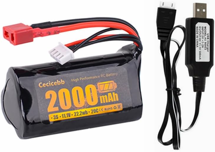 Amazon.com: ALPHAREV- 11.1V 2000mAh Li-ion Battery for R608 Brushless ...