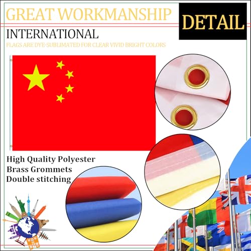 Large China Flag 5ftx3ft,Chinese Decorations Flag Big China Flag ...