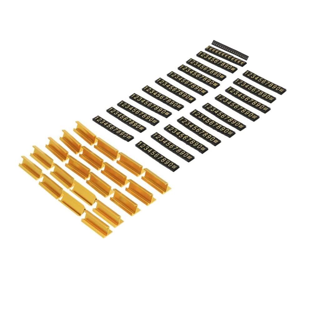 Buy Floratek Price Tags Stand with Stand, Pack of 20 Adjustable Mini ...