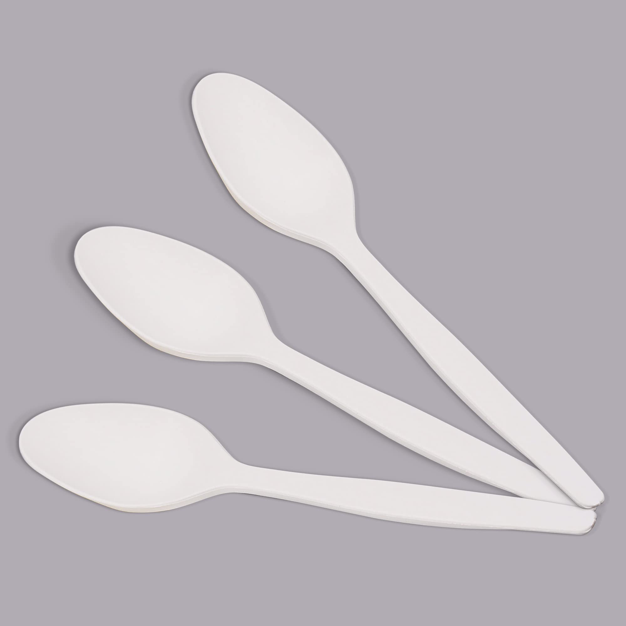 Muib Corn Starch Disposable Spoons Biodegradable Spoon 50 | Desertcart ...