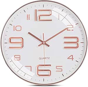 Buy Rylan Wall Clock 12" Silent Quartz Decorative Latest Wall Clock Non ...