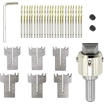 Amazon.com: TRIPPER 30 PCS Ring Drill Bit Set, 16-21mm Blades, Wood ...