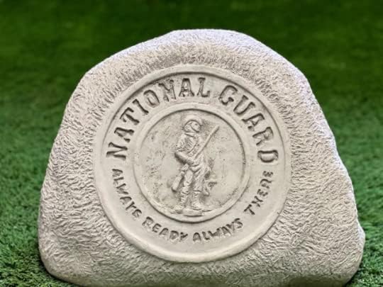 Amazon.com: National Guard Memorial Rock Concrete National Guard Statue ...