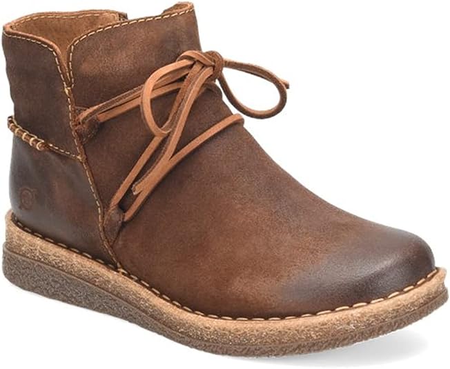 Amazon.com | BORN Women's Calyn Brown Distressed 6 M | Ankle & Bootie
