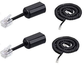 Amazon.com: ATIVI Phone Cord for Landline, Phone Cord Detangler 2 Pack ...