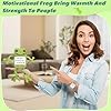 Amazon.com: Maziky Funny Positive Frogs Mini Crochet Frogs with ...