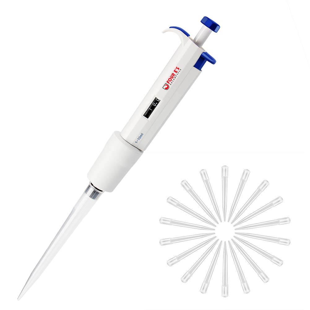 Buy 1-10ml Micropipette with 100 Universal Pipette Tips, Single Channel ...
