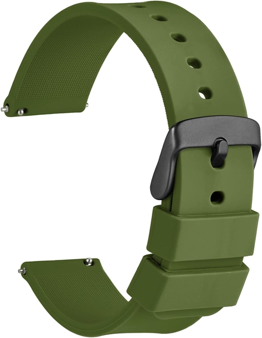 Amazon.com: HFERHT Watchband 14mm 18mm 20mm 22mm 24mm Silicone Sport ...