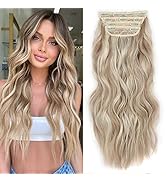 Amazon.com : Not Tangled 20 Inch Long Wavy Synthetic Hair Extensions ...