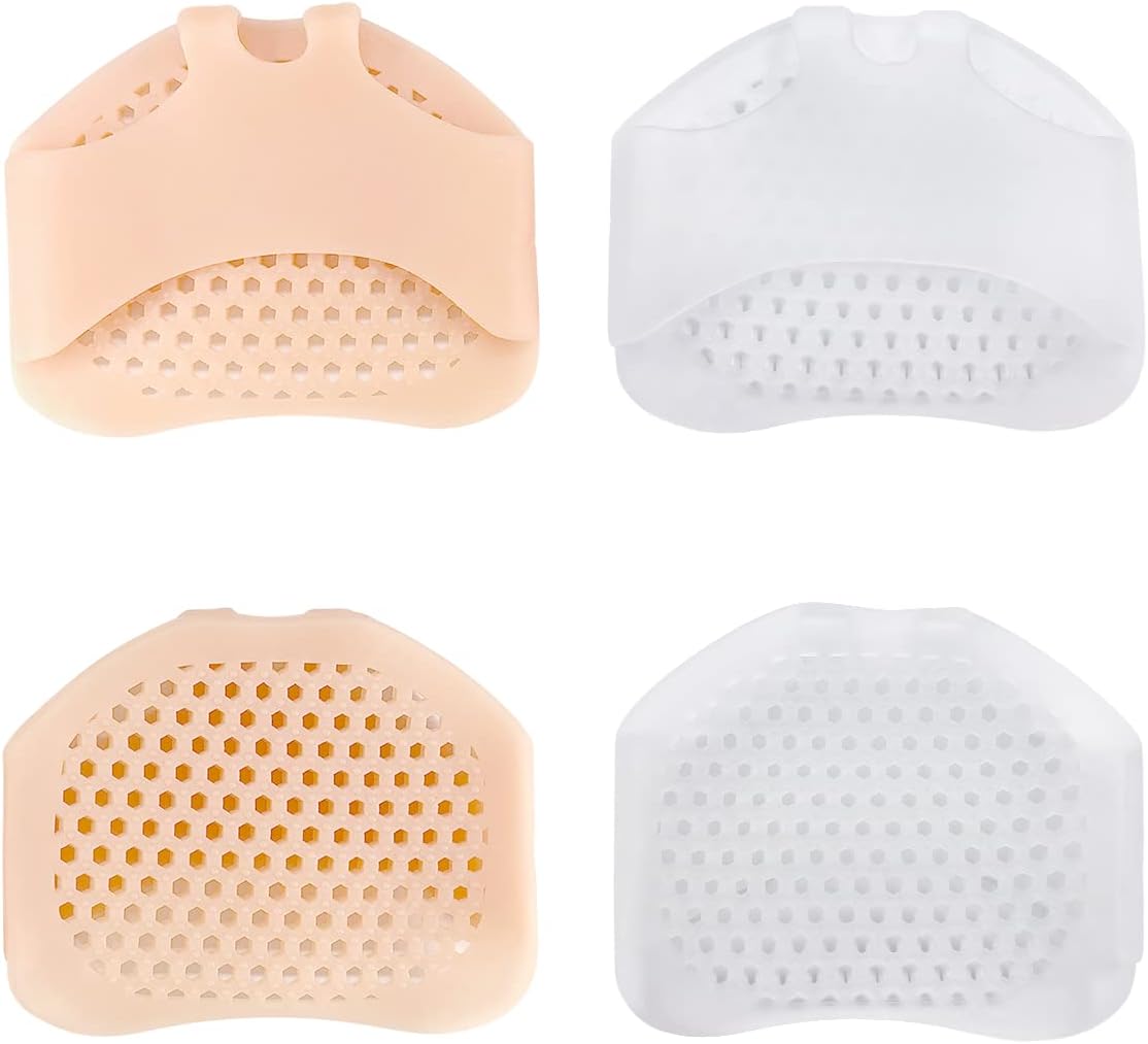 Amazon.com: Ball of Foot Pads - Metatarsal Cushions - Solf Gel Silicone ...