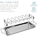 Amazon.com: Navaris Stainless Steel Chicken Leg & Wing Rack - 14 Slot ...