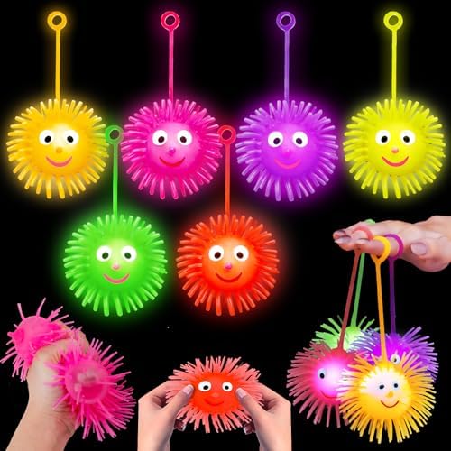 Amazon.com: Basytodio 24 PCS Light Up Balls Party Favors for Kids 4-8 8 ...