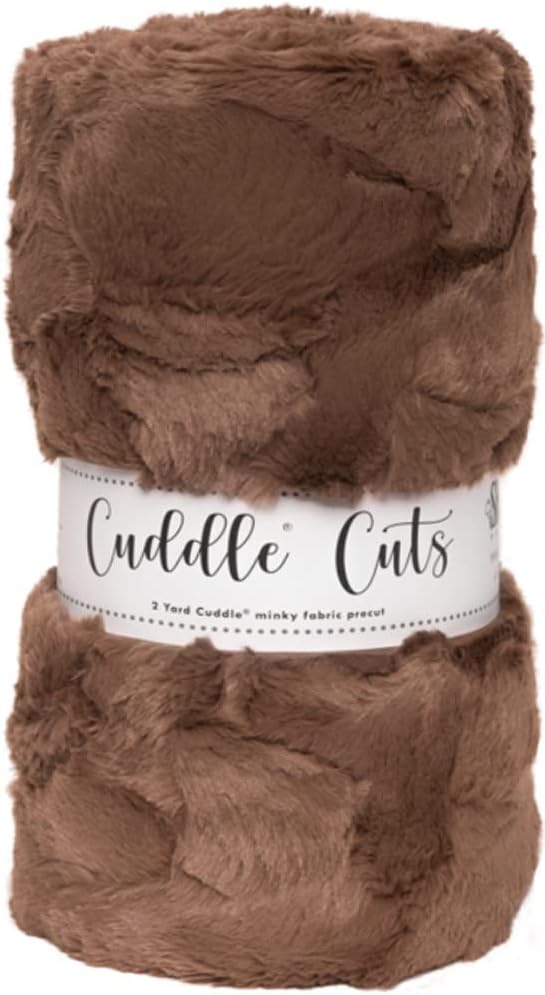 Amazon.com: Minky Luxe Hide Truffle Cuddle Cuts 1 2-Yard Cut Shannon ...
