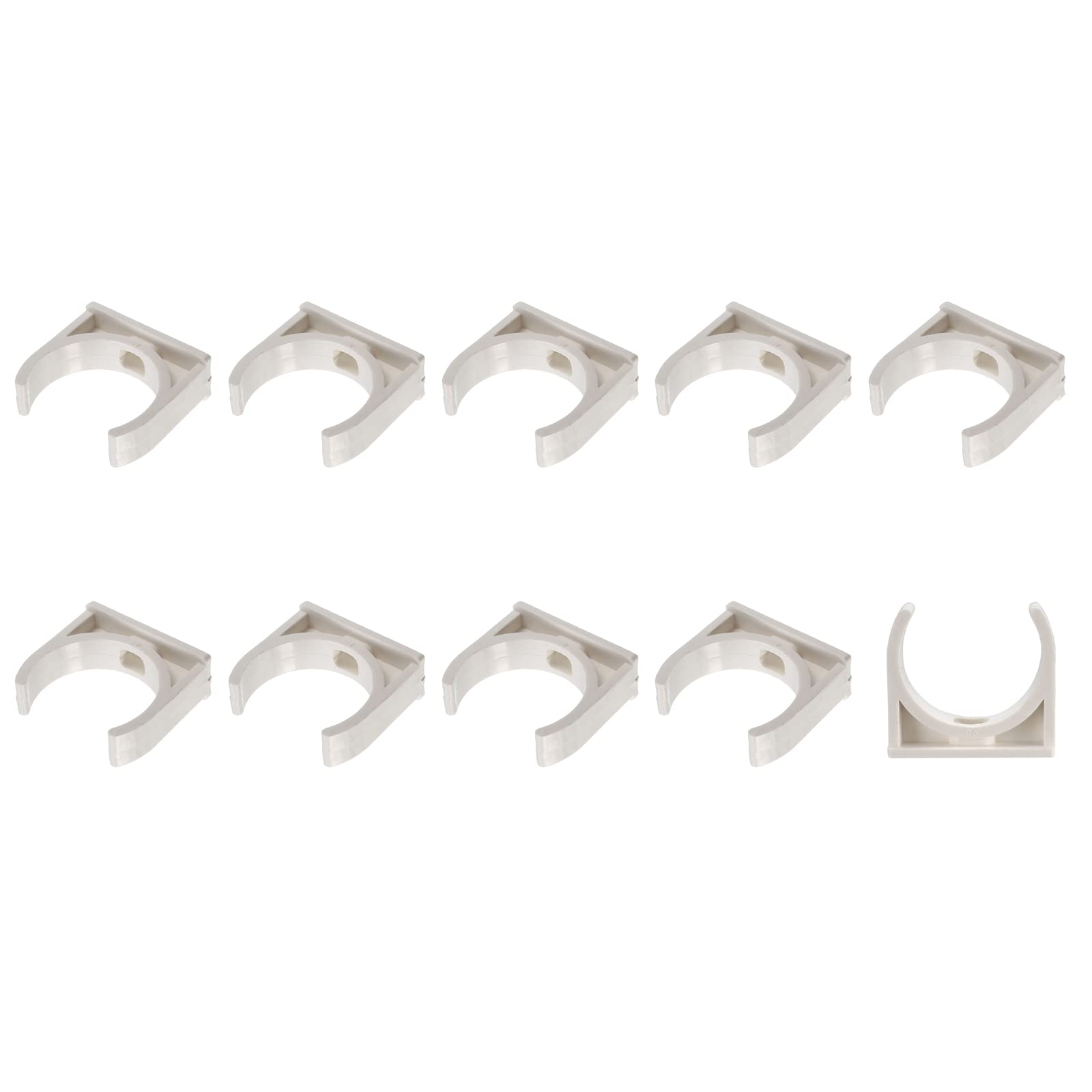 METALLIXITY PVC Water Pipe Clips (40mm/1.57") 20Pcs, Plastic U Shaped ...