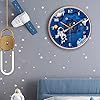 Amazon.com: QINFIEY 12 Inch Silent Movement Kids Wall Clock, Non ...
