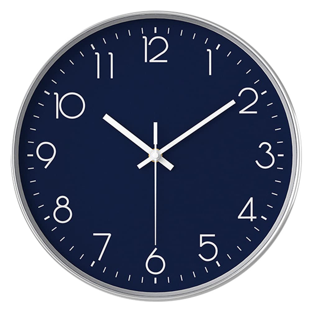 Amazon.com: YTAONS 12 in Wall Clock Non-Ticking Quartz Silent Battery ...