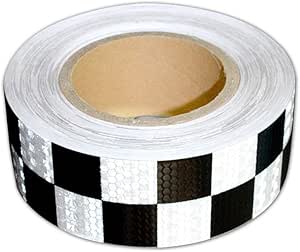 Amazon.com: Autotoper Reflective Hazard Tape Checkered Reflective Tape ...