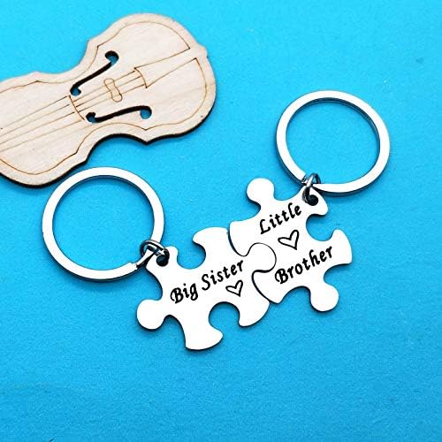 Amazon.com: Sister Brother Keychain Set Brother and Sister Gifts for ...