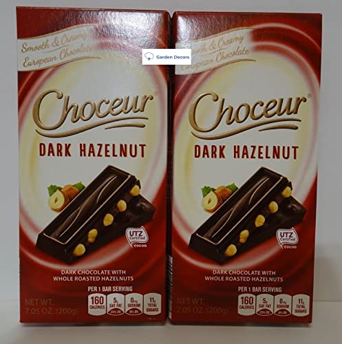 Amazon.com: Choceur Dark Chocolate with Whole Roasted Hazelnuts 7.05oz ...