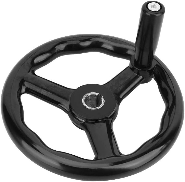 Garosa Handrad, schwarz, rund, 3-Speichen-Handrad, 3-Handrad ...