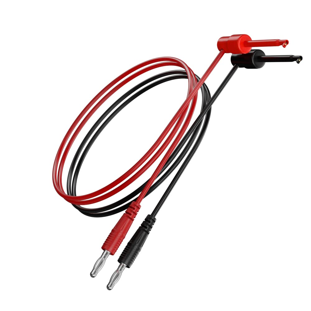 Snapklik.com : CZJZDZ 2pcs Banana Plug To Test Hook Clips Test Lead ...
