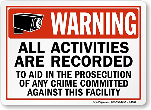 Warning: All Activities Are Recorded To Aid In The Prosecution Of Any ...