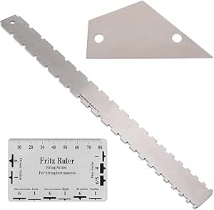 Amazon.com: Designed Guitar Neck Notched Straight Edge Guitar Bass Fret ...