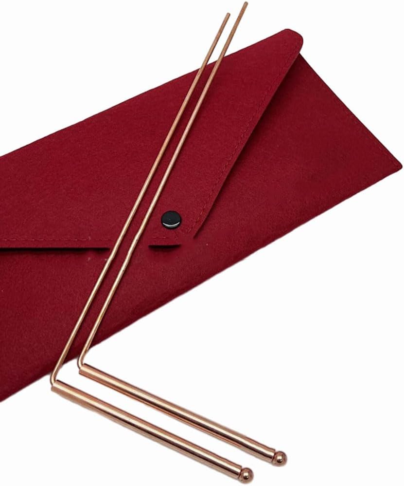 Copper Dowsing Rods Kit - 2pcs 99.9% Copper Detector Rod Metal Detector ...