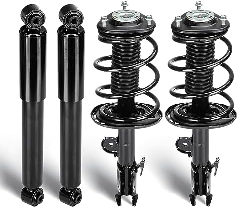 Amazon.com: Front and Rear Struts Assembly w/Coil Spring Shock Absorber ...