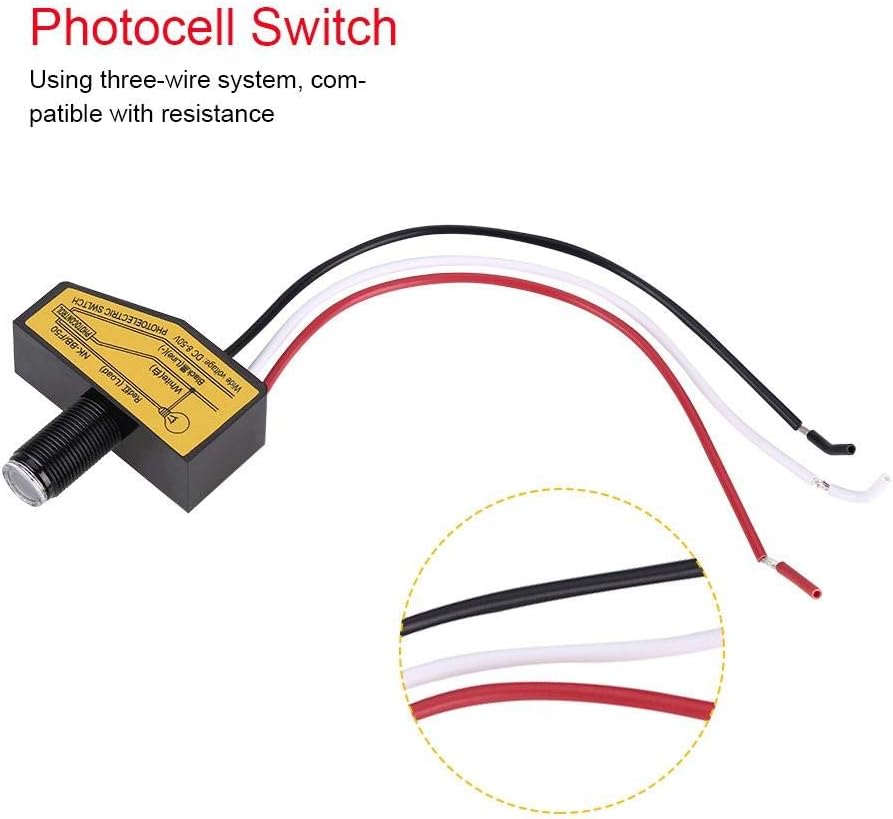 Photocell Switch,Mini Light Switching Sensor Remote Photocell Dusk To ...