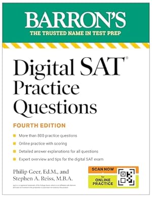 Amazon.com: Digital SAT Study Guide Premium, 2025: 4 Practice Tests ...
