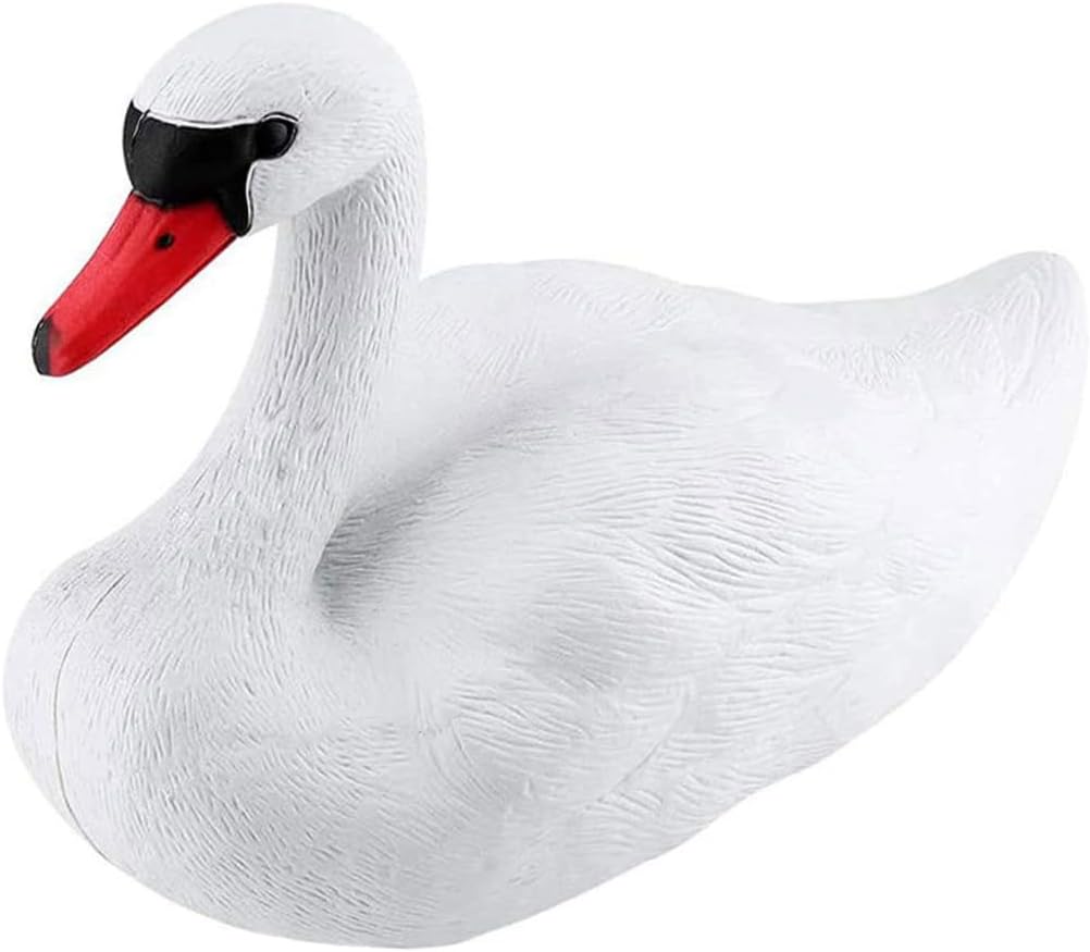 Amazon.co.jp: NUOBESTY Artificial Swan Garden Duck Statue Floating Pool ...