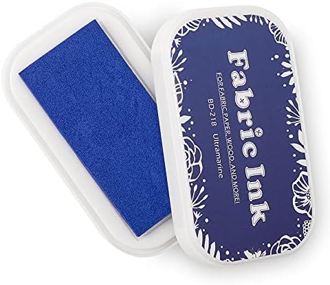 Fabric Ink Pads for Rubber Stamps, Washable Craft Ink Pads for Card ...