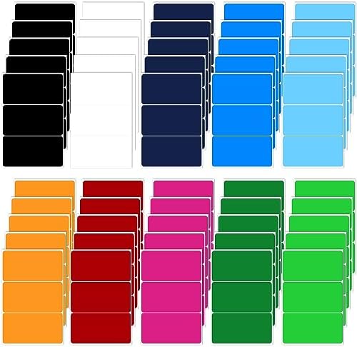Amazon.com : Rectangular Colored Labels Stickers 4 x 2 Inch, 150 Pcs ...