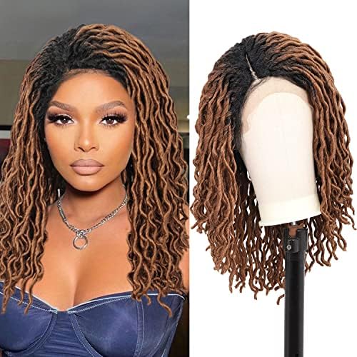 Amazon.com : Kalyss 18" Side Part Locs Dreadlock Wigs for Black Women ...