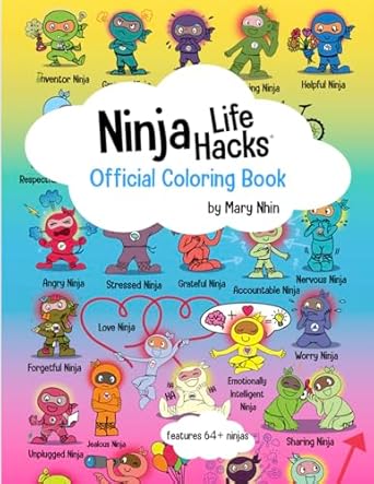 Amazon.com: Ninja Life Hacks Coloring Book: 9781637318010: Nhin, Mary ...