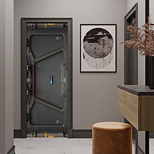 Amazon.com: 3D Door Sticker Mural Creative DIY Geometric Pattern Vinyl ...
