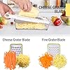 Amazon.com: NACOLUS Cheese Grater with Container,5 In 1 Vegetable ...