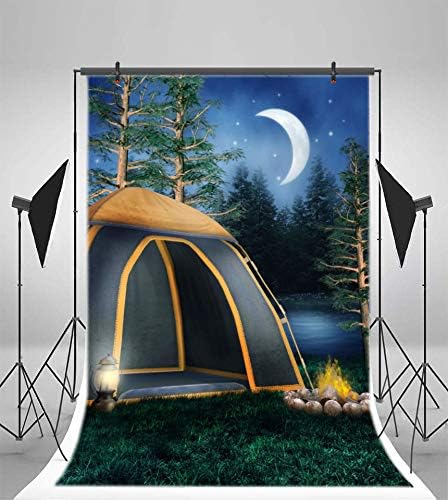 Amazon.com : AOFOTO 8x6ft Scouts Forest Camping Backdrop Summer Camp ...