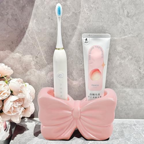 Amazon.com: AMUONTY Ceramic Black Toothbrush Holder for Bathroom ...