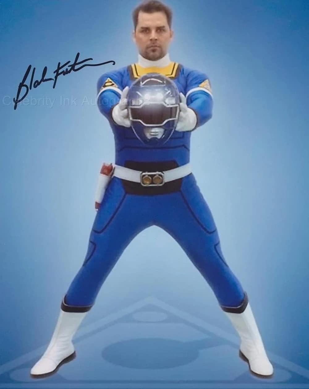Amazon.com: BLAKE FOSTER as Justin the Blue Turbo Ranger - Power ...