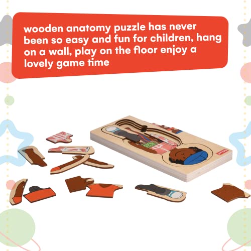 Snapklik.com : Kidzlane African American Boy Wooden My Body Puzzle For ...