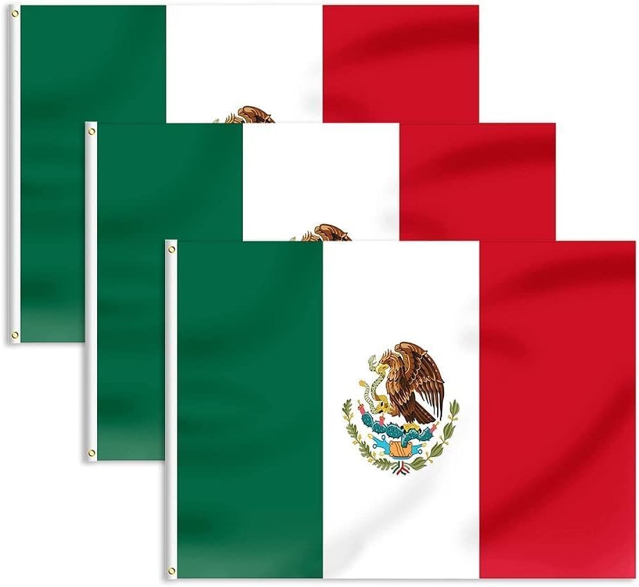 Bandera de México, 90 x 150 cm, Bandera Mexicana Fiestas Patrias ...