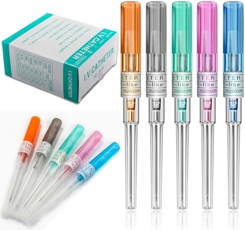Amazon.com: Catheter Piercing Needles - YONGDA 10Pcs 22G Catheter Needles Piercing IV Catheter ...