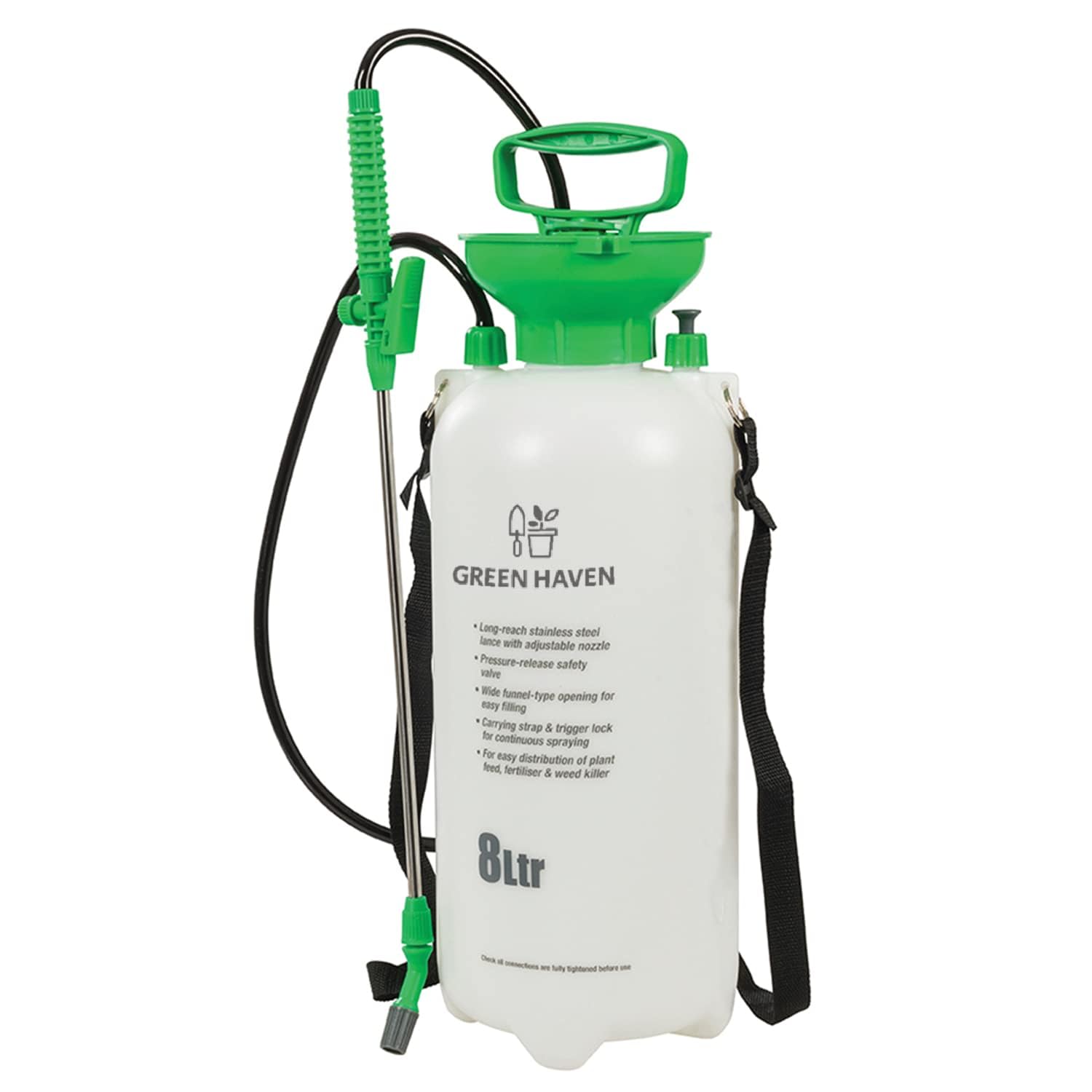 GREEN HAVEN 8 Litre Pump Action Pressure Sprayer –Pump sprayer with ...