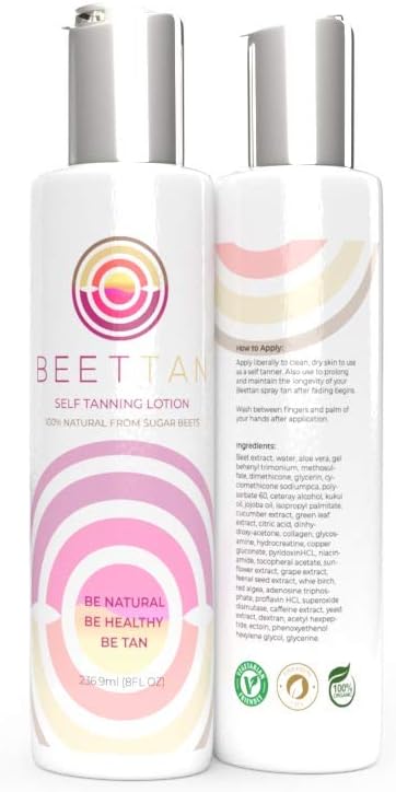 Amazon.com: BeetTan Organic Self Tanning Lotion (All Natural) Indoor ...